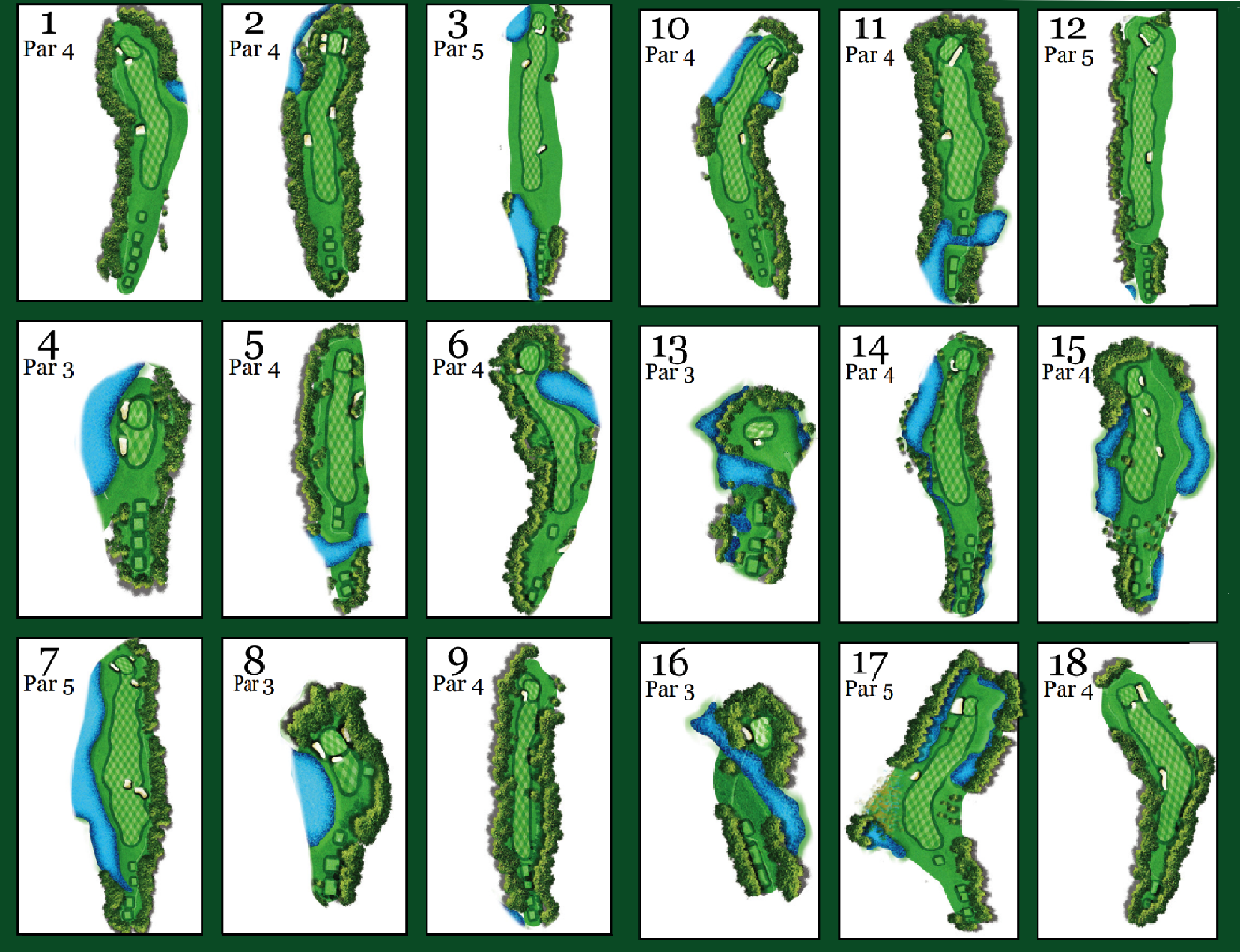 Course Layout - Sanctuary Golf Club